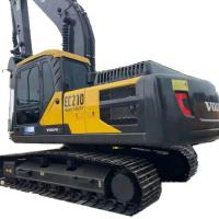 China Volvo EC210 Crawler Excavator 21 Ton Used Track Digger 2016 119 kW for sale