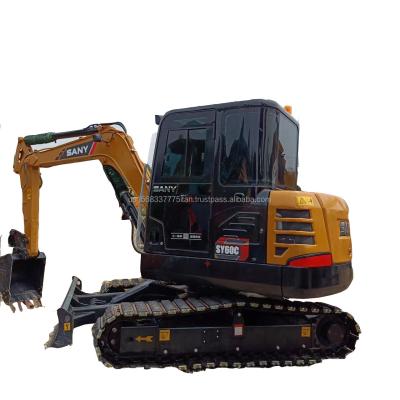 China Used Sany SY60C Excavator 6 Ton Operating Weight 0.28m3 Bucket Capacity 2016 for sale