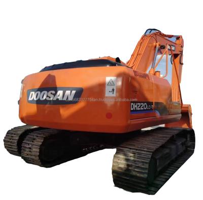 China DOOSAN DH220 Excavator 20 Ton 1.18 M³ Bucket Hydraulic Construction Machine 2016 for sale
