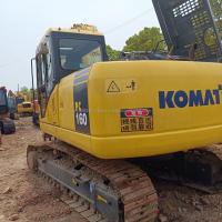 China Used Komatsu PC160 Hydraulic Excavator 16 Ton Crawler Excavator 0-2000 Hours for sale