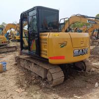 China Sany SY75C 7 Ton Used Tracked Excavator 2016 95% Condition 0.32m3 Bucket for sale