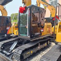 China SANY SY95C Used Excavator 2016 7 Ton 0.32m3 Bucket Rubber Track Good Condition for sale