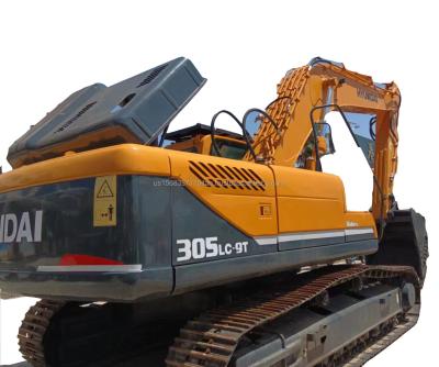 China Hyundai 305LC-9T 30ton Crawler Excavator Used 2016 0-2000 Hours 198kw Engine for sale