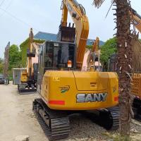 China Second-hand Sany SY75C Excavator 9 Ton 43 kW with Original Hydraulic Valve for sale