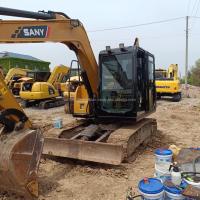 China Used Sany SY75C Pro Excavator 9 Ton 0.32m3 Bucket 0-2000 Hours Original Hydraulic Valve for sale