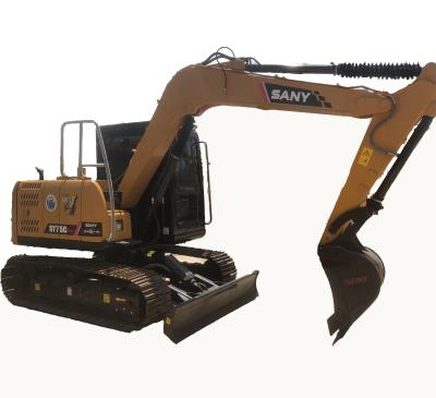China SANY SY75C Pro Excavator 41.1 kw Engine 7 Ton Operating Weight Excellent Performance for sale