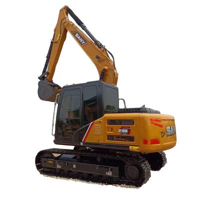 China Used Sany SY135C 13 Ton Hydraulic Excavator 2016 Original Pump 73kw for sale