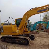 China Original Komatsu PC110 Excavator 11ton Operating Weight 0.6M³ Bucket Capacity 75kw Engine for sale