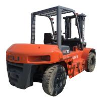 China Used Heli 7000 kg Diesel Forklift 2016 Low Hours 49 kW for Loading and Unloading for sale