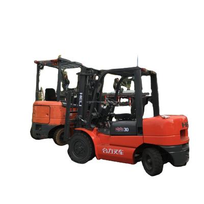 China Used Heli Diesel Forklift 3 Ton CPCD30 48kw 2016 Low Hours 0-2000h for sale