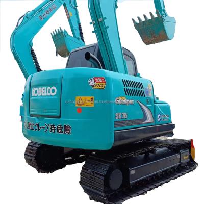 China Kobelco SK75-8 Mini Used Hydraulic Crawler Excavator 9 Ton 42kw Engine Good Condition for sale