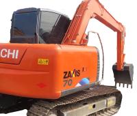 China Hitachi ZX70 7 Ton Mini Excavator 7000 KG Operating Weight 0.33 M3 Bucket for sale