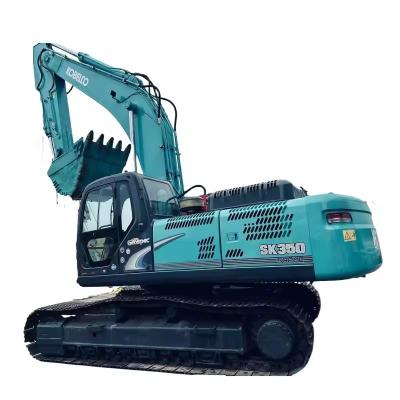 China 2016 Used Kobelco SK350 Excavator 35ton 1.6m3 Bucket Original Hydraulic Pump Good Condition for sale