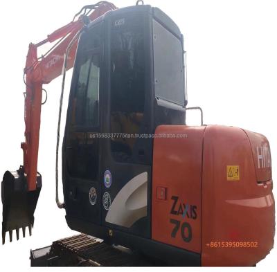 China Hitachi ZX70 Used Excavator 10 Ton Operating Weight 0.5m3 Bucket Made in Japan for sale