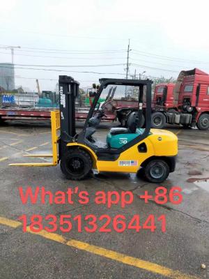 China Komatsu 3 Ton Electric Forklift 3000 kg Capacity AC Motor Powered for sale