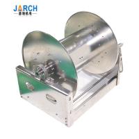 China Stainless Steel Hand Crank Hose Reel 1/2 inch 100ft High Pressure Car Washing for sale