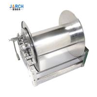 China Stainless Steel Hand Crank Hose Reel 1/2 inch 100ft High Pressure Car Washing for sale