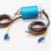 China USB 3.0 Ethernet Slip Ring Through Bore 22 Circuits 500RPM Rotary Joint for sale