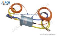 China 56mm Electro Optical Slip Ring 24 Circuits 1 Fiber Channel Stainless Steel Housing for sale