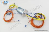 China 56mm Electro Optical Slip Ring 24 Circuits 1 Fiber Channel Stainless Steel Housing for sale