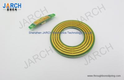 China 6 Circuit Pancake Slip Ring 53mm Inner Diameter 5mm Thickness 10A for Robotics for sale