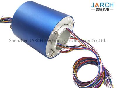 China JARCH Through Bore Slip Ring 80mm 500RPM 2-72 Circuits for Hydraulic Pneumatic Lines for sale
