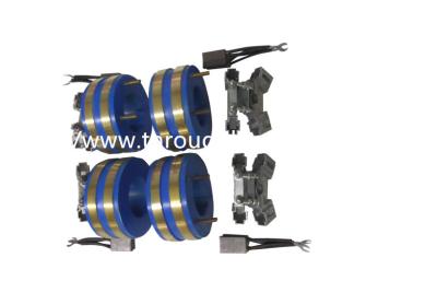 China Aluminium Alloy Slip Ring Assembly 2 Circuits 80mm Outer Size 2A to 30A for sale