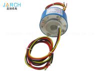 China Aluminium Through Bore Slip Ring 25.4mm ID 78mm OD 2-36 Circuits 300RPM Gold Contacts for sale