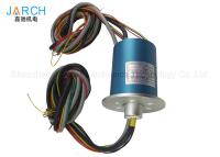 China Aluminium Alloy Housing Ethernet Slip Ring 12mm Through Bore 1000M Base T Flange Mount for sale
