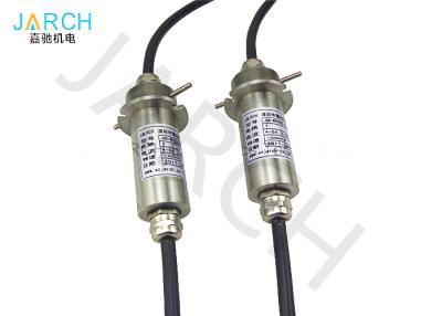 China Flange Mounted Through Bore Slip Ring IP68 Waterproof 10m For 3D Rotary Fountain for sale