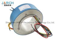 China Hollow Shaft Through Bore Slip Ring 12mm-500mm Fiber Brush Technology 2-5A for sale
