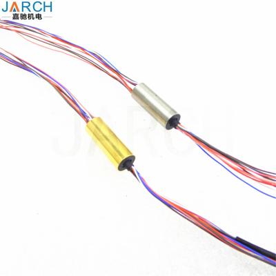 China Auto Alternator Mini Capsule Slip Ring 12 Circuits No Flange For High Speed Ball for sale