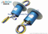 China 300RPM Pneumatic Electric Rotary Union 78mm OD 48 Circuits 5A 15A for Wrapping Machinery for sale