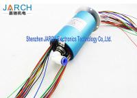 China Blue Hybrid Slip Rings 2-36 Circuits Sealed Air Rotary Joint 5A Power 300RPM 6mm Bore for sale