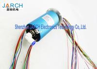 China Blue Hybrid Slip Rings 2-36 Circuits Sealed Air Rotary Joint 5A Power 300RPM 6mm Bore for sale