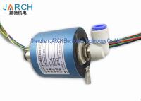 China 1 Passage Pneumatic Electrical Rotary Joint Flange Mount 56mm OD 6mm Bore 300rpm for sale