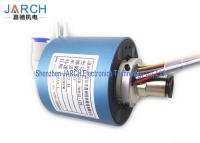 China 1 Passage Pneumatic Electrical Rotary Joint Flange Mount 56mm OD 6mm Bore 300rpm for sale