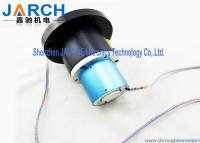 China 10 Circuit Signal Hybrid Slip Ring 8mm Pneumatic Passage Aluminium Alloy Housing 30RPM for sale