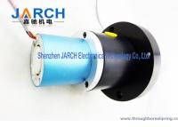 China 10 Circuit Signal Hybrid Slip Ring 8mm Pneumatic Passage Aluminium Alloy Housing 30RPM for sale
