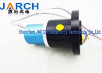 China 10 Circuit Signal Hybrid Slip Ring 8mm Pneumatic Passage Aluminium Alloy Housing 30RPM for sale