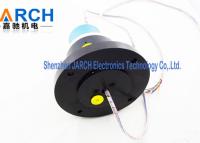 China 10 Circuit Signal Hybrid Slip Ring 8mm Pneumatic Passage Aluminium Alloy Housing 30RPM for sale