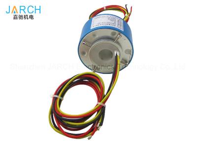 China 500RPM Wind Turbine Slip Ring Assembly 25.4mm Bore 5 Circuits 30A IP54 for sale
