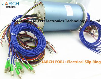 China JARCH Subsea FORJ Fiber Optic Rotary Joint 4 Channels 6 Circuits Electro Slip Ring for ROV AUV IP65 for sale