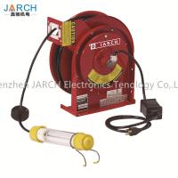 China JARCH L4000 Heavy Duty Cord Reel 35ft 16AWG 125V Auto Retractable with LED Light for sale