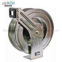 China Industrial Steel Shaft Retractable Hose Reel 10mm ID 21m Ceiling Mount for sale
