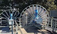 China High Current Crane Cable Reel Motorized Cable Drum 100m 500V for sale
