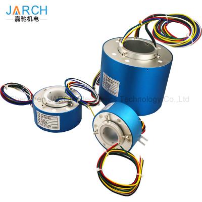 China Hollow Shaft Through Bore Slip Ring 500RPM 100mm Bore for Robotic Equipment for sale