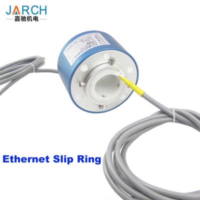 China JSR-MF038 25.4mm Through Hole Ethernet Slip Ring 10M 100M 1000M BaseT Coaxial Signal for sale