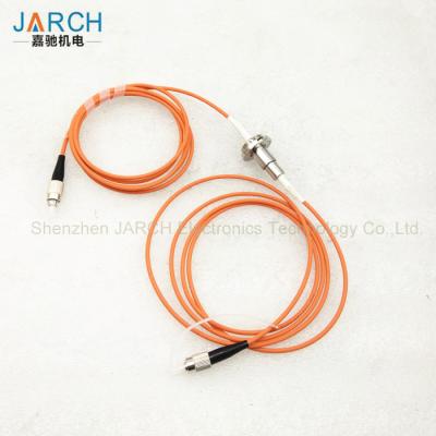 China Professional Stainless Steel Fiber Optic rotary joint / FORJ electrical connectors for sale