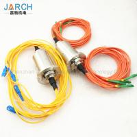China Double Channel Fiber Optic Rotary Joint 2 Channel FORJ 150RPM Stainless Steel IP54 for sale